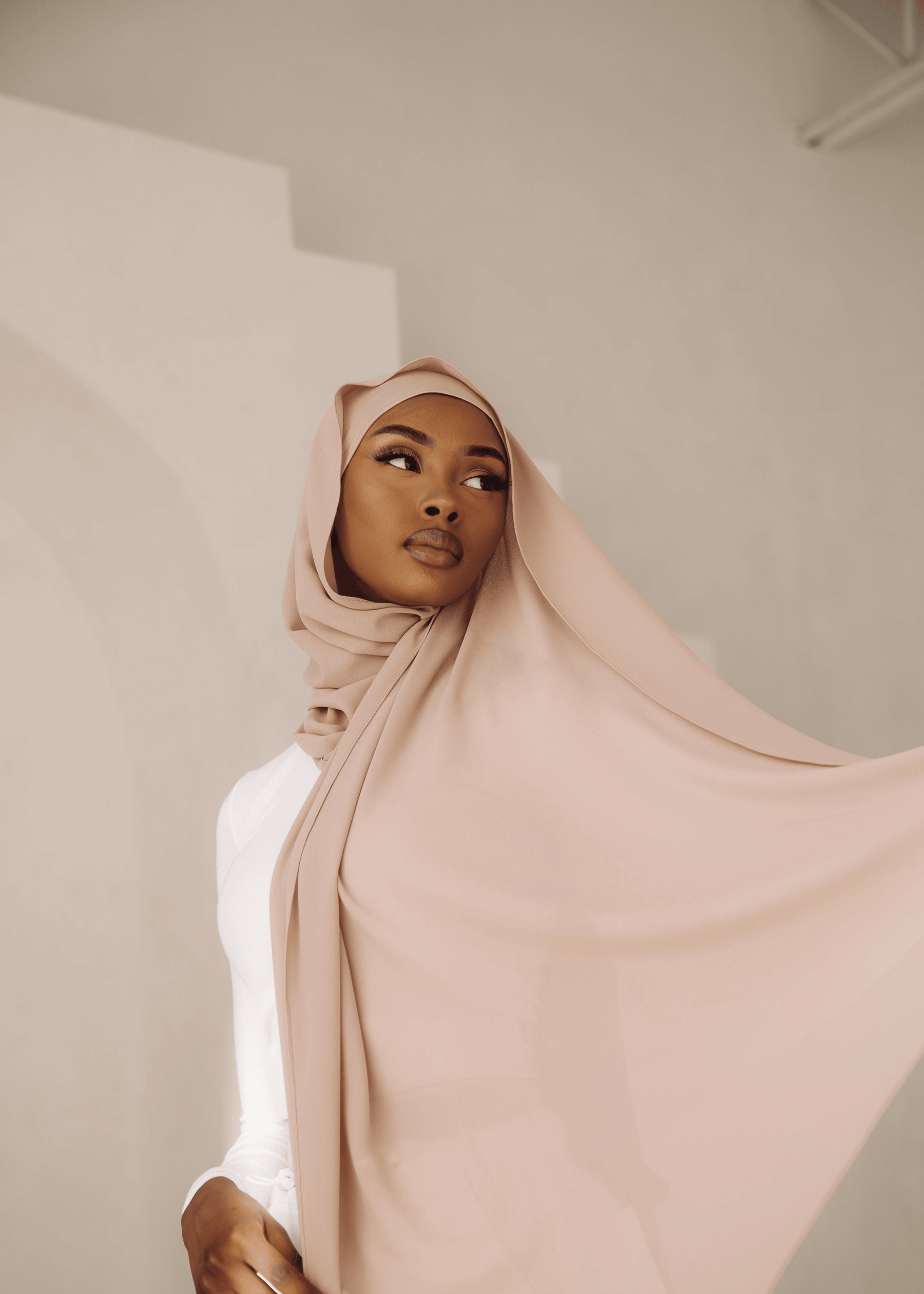 Matching Hijab & Undercap Set - Blush