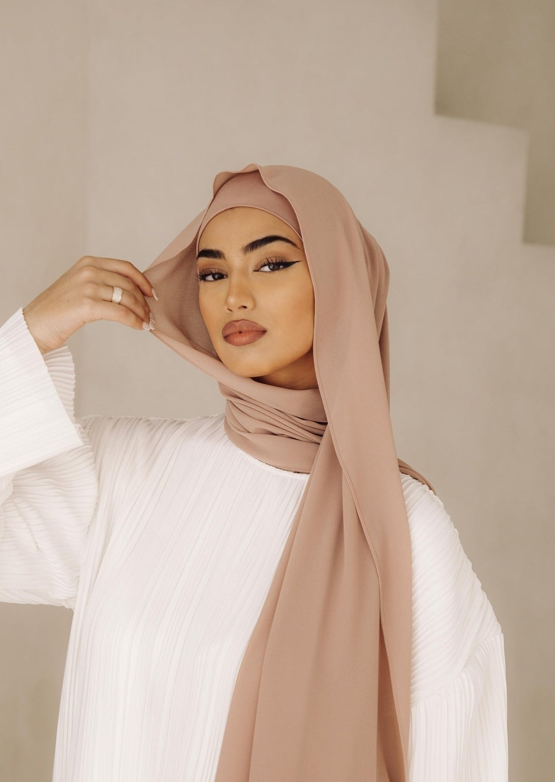 Matching Hijab & Undercap Set - Blush